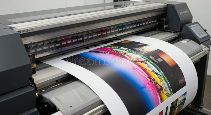 Large Format Printer Producing a Colorful, High-resolution Image ...