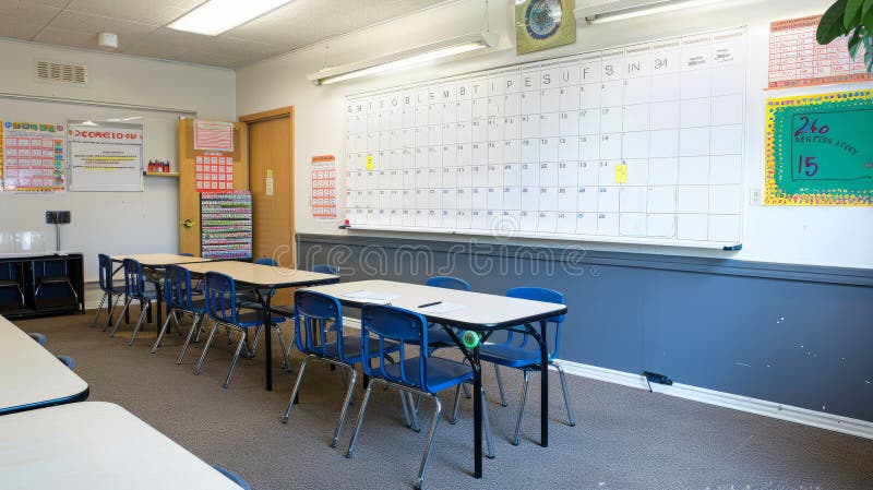 Large Format Wall Calendars for Easy Viewing Stock Illustration ...