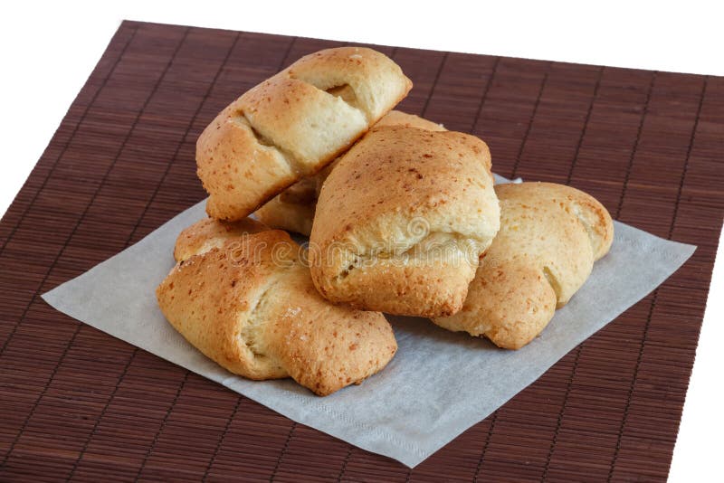 Large fresh croissants stock photo. Image of bread, food - 86424682