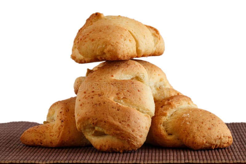 Large fresh croissants stock image. Image of flour, sugar - 86424697