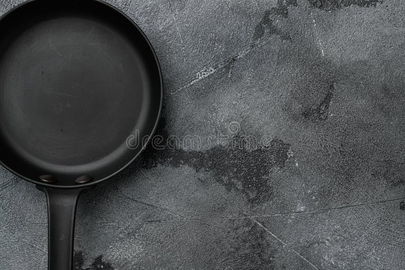 Large Frying Pan with Copy Space for Text or Food with Copy Space for ...