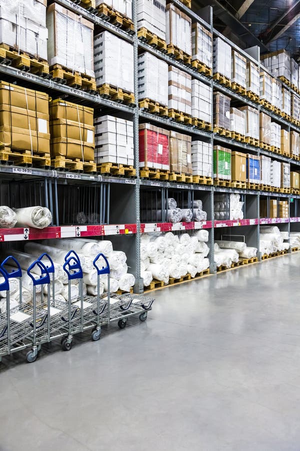 Large furniture warehouse stock image. Image of delivery - 31738959