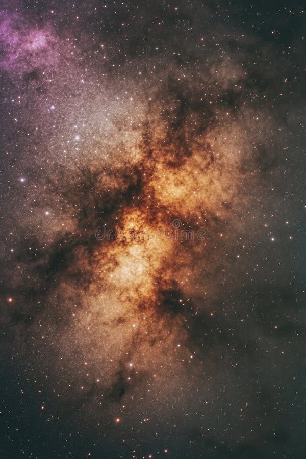 Large Galaxy with Central Star Stock Photo - Image of galaxy, generated ...