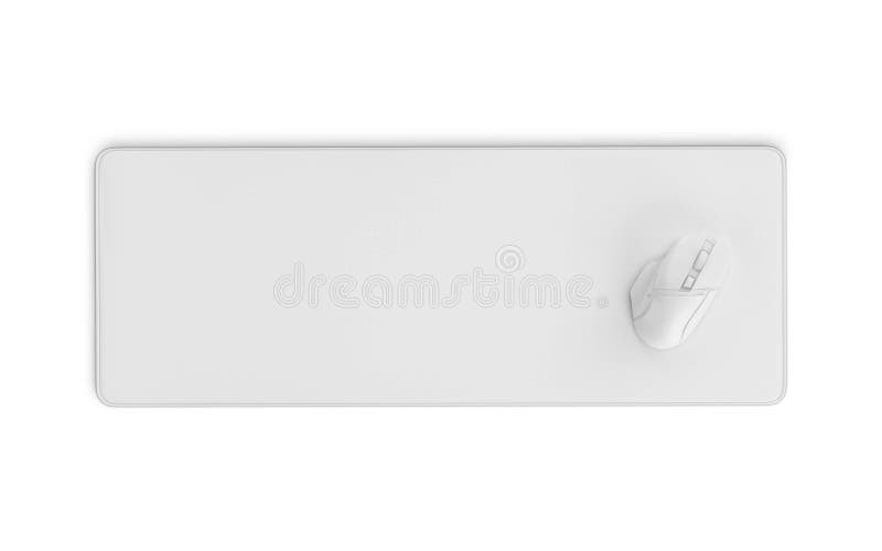 Large Gaming Mouse Pad on White Background Stock Image - Image of ...