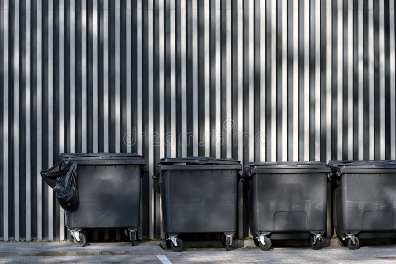Large Garbage Containers, Trash Dumpsters Stock Image - Image of ...