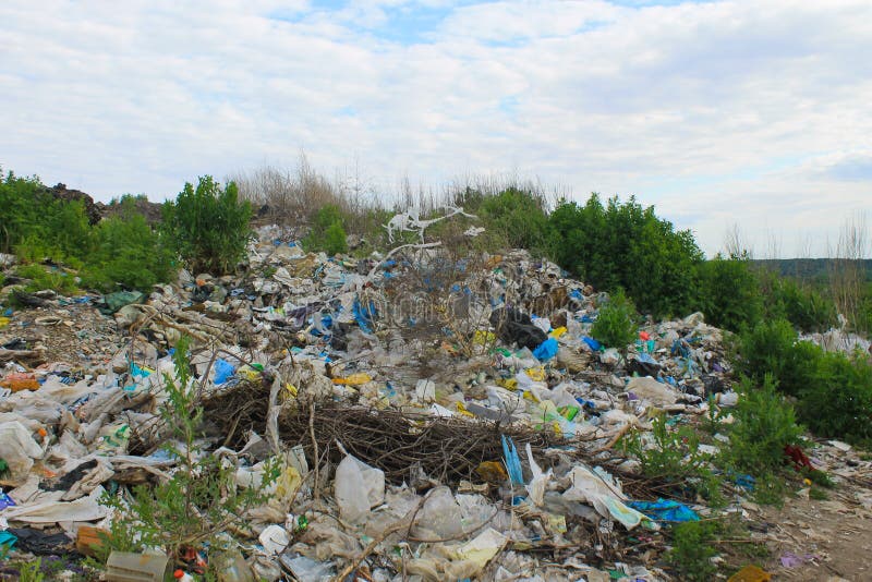 Large Garbage Dump Outside of City Stock Image - Image of heap, messy ...