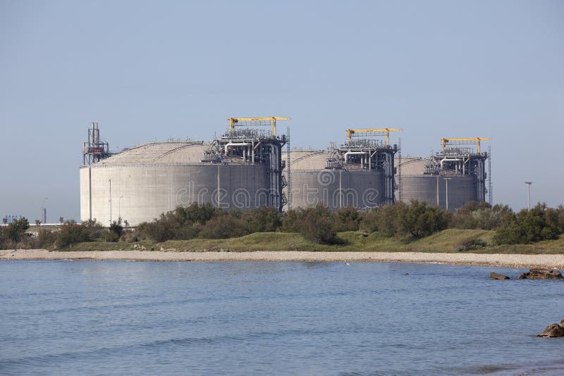 Large gas tanks stock photo. Image of fumes, gasses, diesel - 19239984