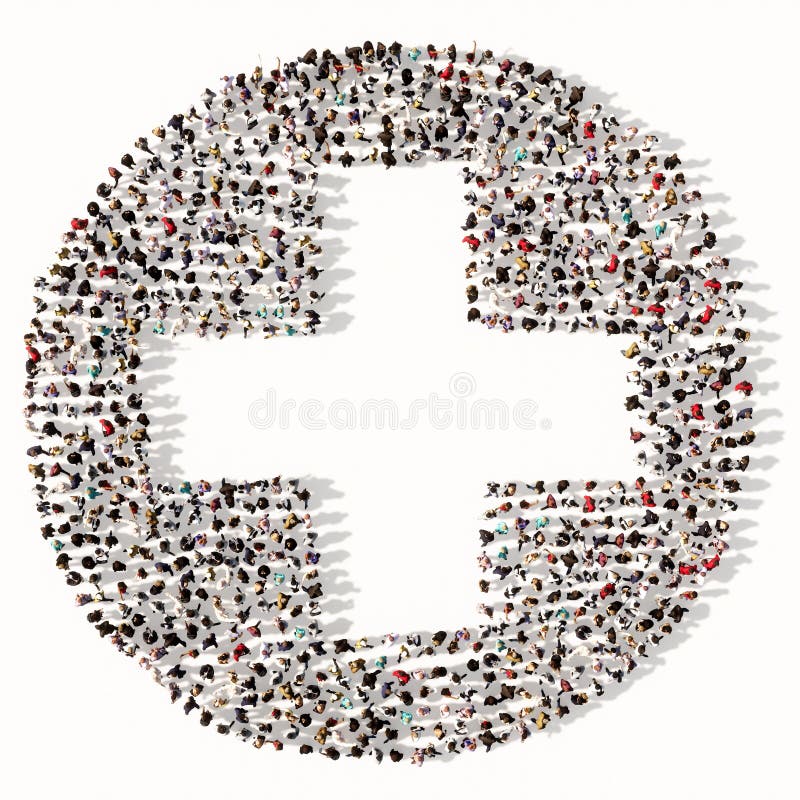 People Forming Cross Stock Illustrations – 77 People Forming Cross ...