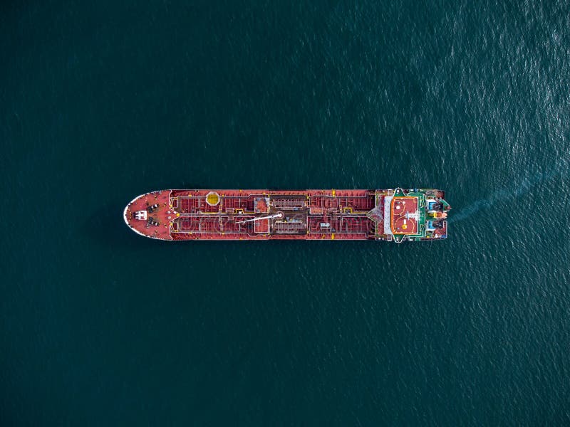 Large General Cargo Ship Tanker Bulk Carrier, Aerial View Stock Image ...