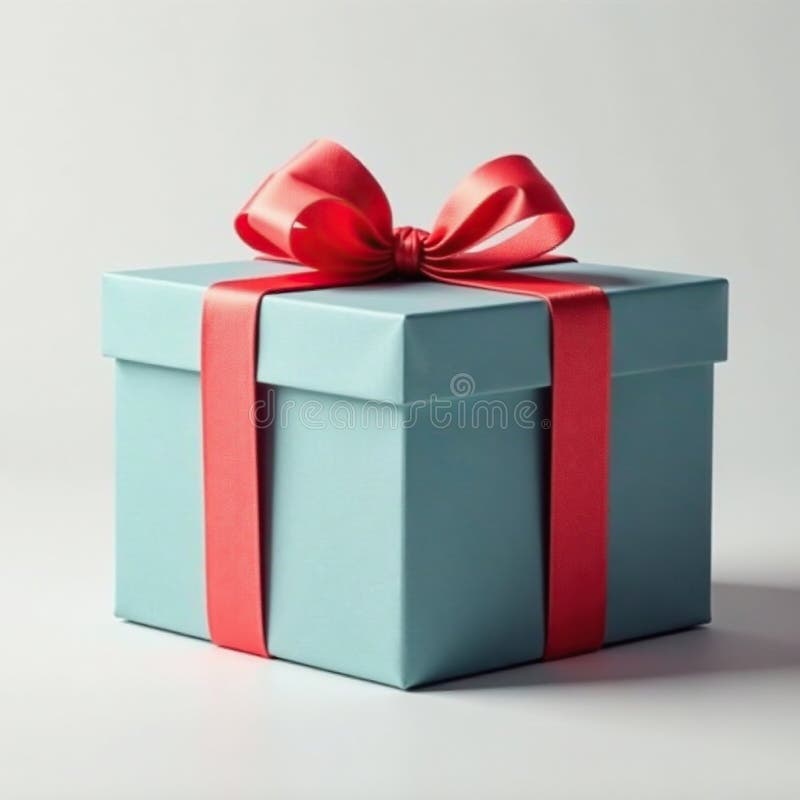 A Large Gift Box Placed Against a Soft White Background Gift Box with ...