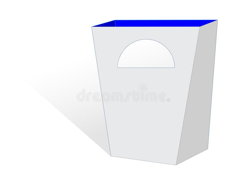 Large Gift Box, Storage Box Dieline Template Stock Vector ...