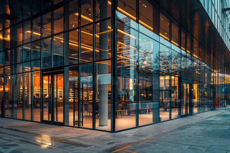 A Large Glass Building with Multiple Windows and a Sleek Design ...