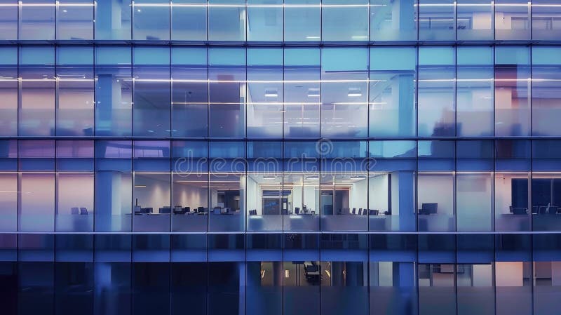 A Large Glass Building with Numerous Windows, Suitable for Business or ...