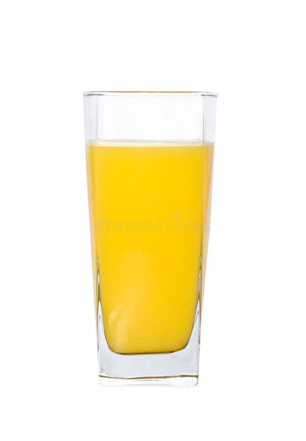 A Large Glass of Orange Juice Stock Photo - Image of organic, isolated ...
