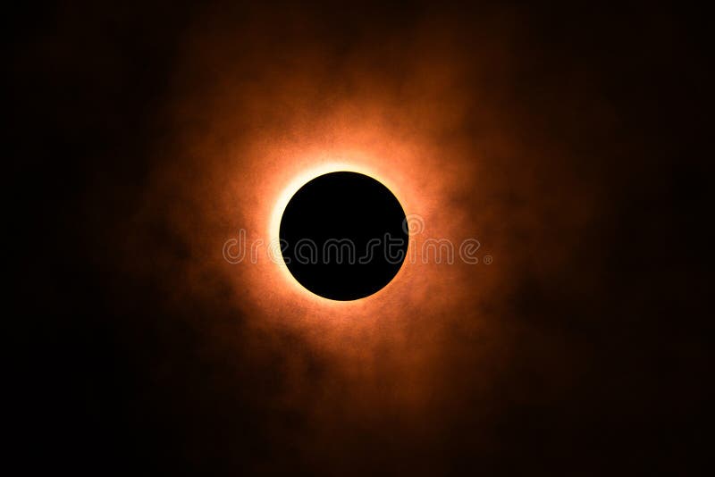 Solar Eclipse in a Studio Using a Bright Light and a Round Cap with a ...