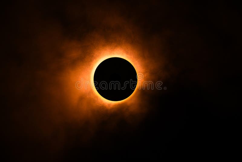 Solar Eclipse in a Studio Using a Bright Light and a Round Cap with a ...