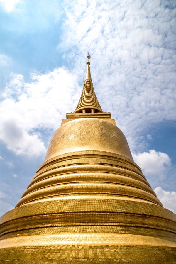 Statue the Tower in Buddhist Temple Stock Photo - Image of antique ...