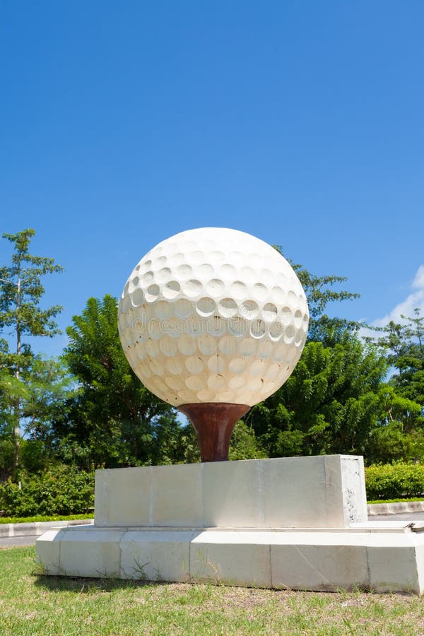 Large golf ball stock image. Image of huge, bali, sphere - 24825489