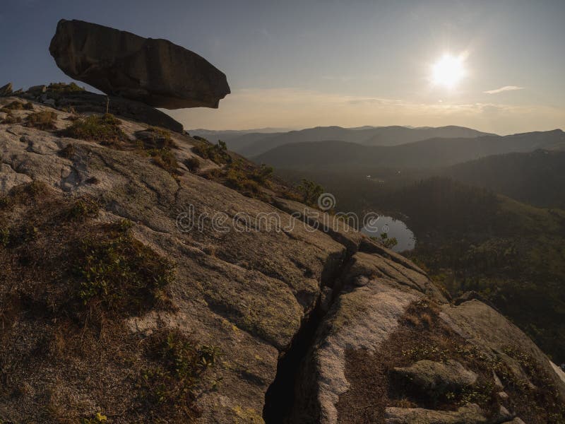 Large Granite Stones on the River Bank. the Edge of the River Bank ...