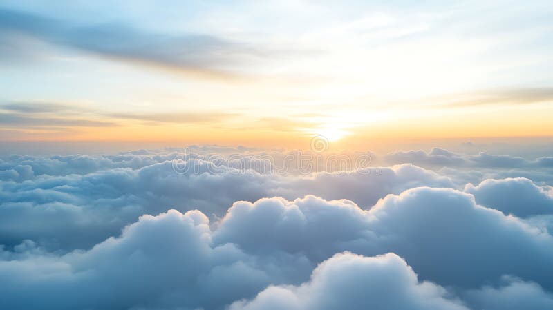 Large Gray Clouds in the Sky the View from the Airplane Window Stock ...