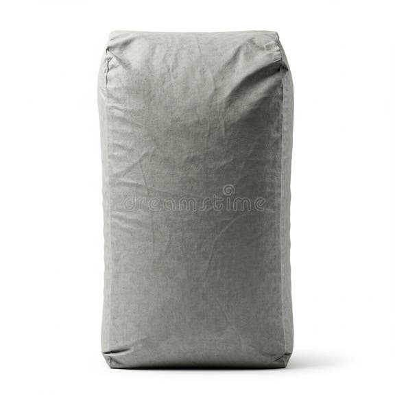 Large Gray Sack, Upright with a Rectangular Shape. Made of Fabric ...