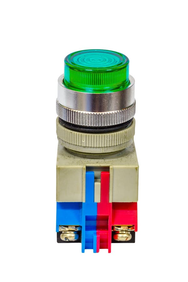 Green Start Button on a White Background. Stock Photo - Image of green ...