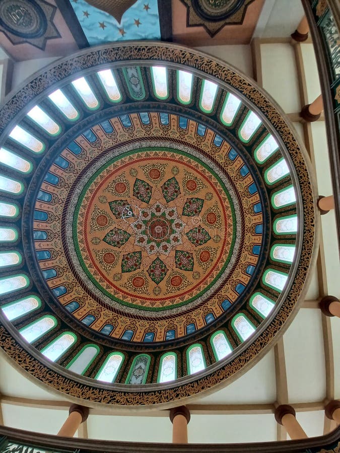 Large Green Dome Basin in the Mosque Stock Photo - Image of circle ...