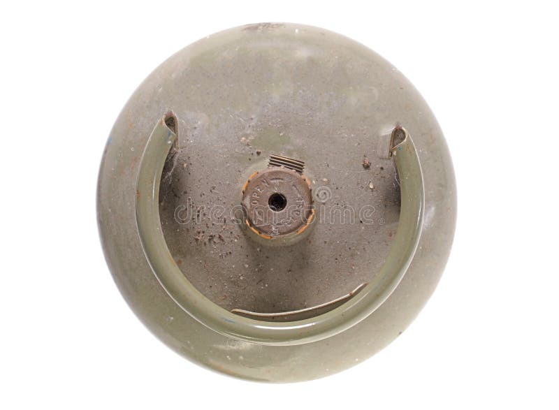 Large Green Gas Cannister, Isolated Stock Image - Image of liquid ...