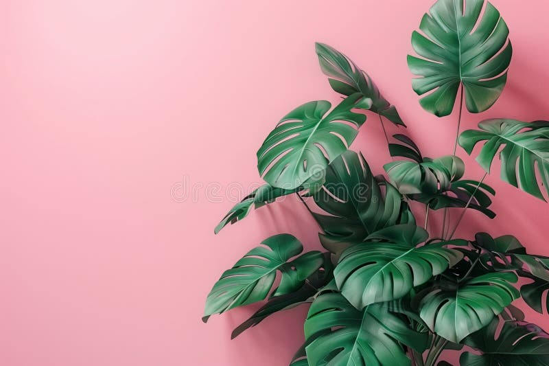 A Large Green Plant with Leaves that are Open and Spread Out Stock ...