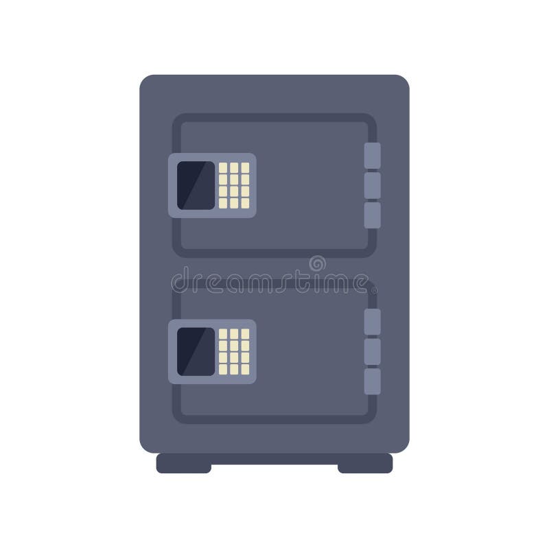 Large Grey Metal Safe Deposit Box with Keypad Locking System Stock ...