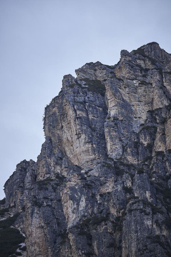 Large Grey Mountain in Italy Stock Photo - Image of trails, blanc ...