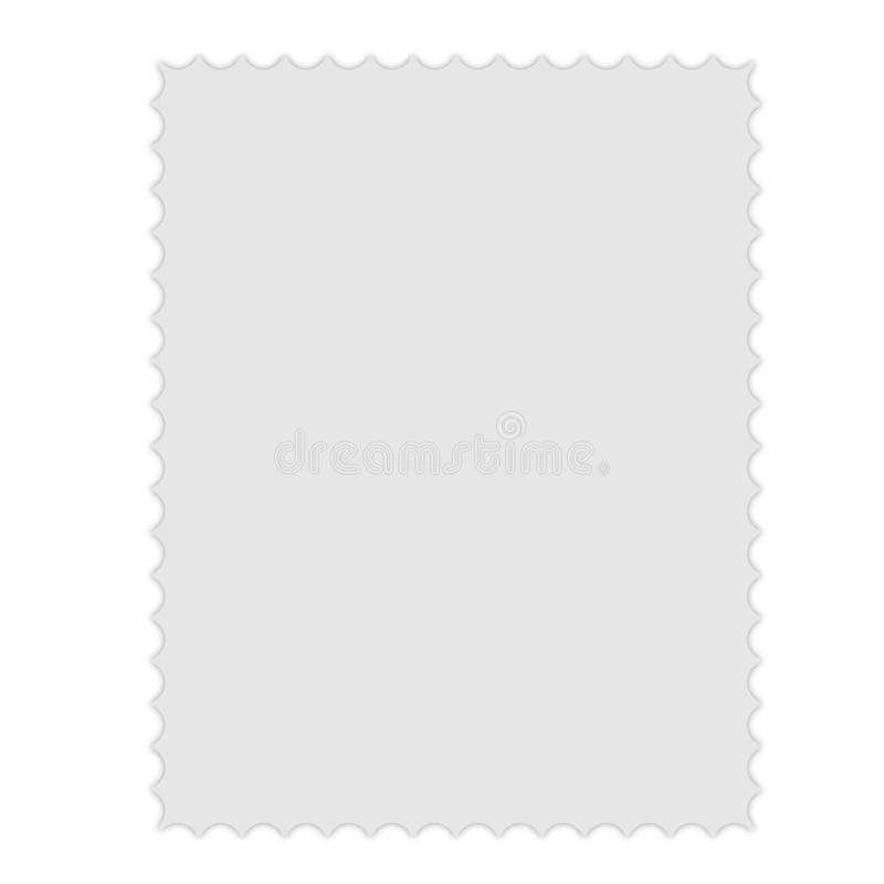 Large Grey Post Stamp Template, Vector Illustration Stock Vector ...