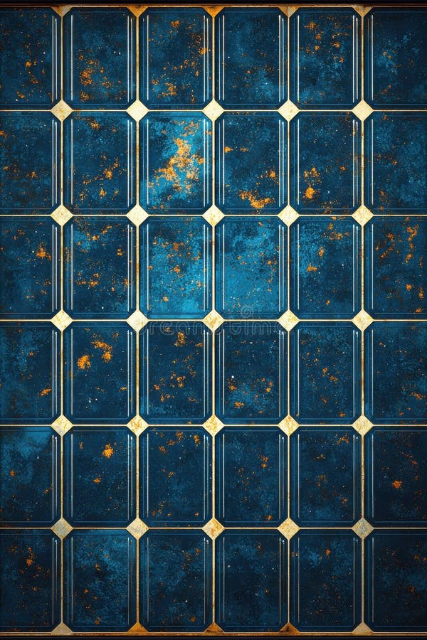 Large Grid of Solar Panels Under a Clear Blue Sky Stock Image - Image ...