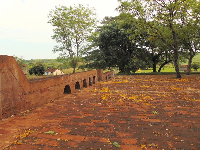 Large brick ground stock photo. Image of green, house - 149192976