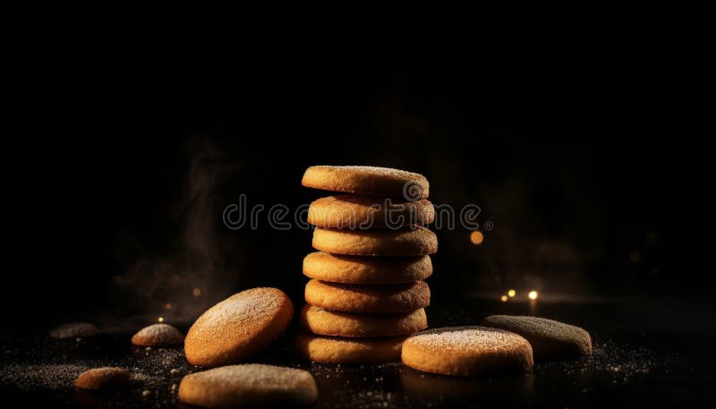 A Large Group of Baked Cookies in a Colorful Pattern Generated by AI ...