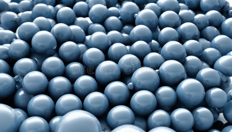 A Large Group of Blue Balls Stock Illustration - Illustration of toys ...