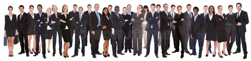 Large Group of Business People Stock Image - Image of partnership ...