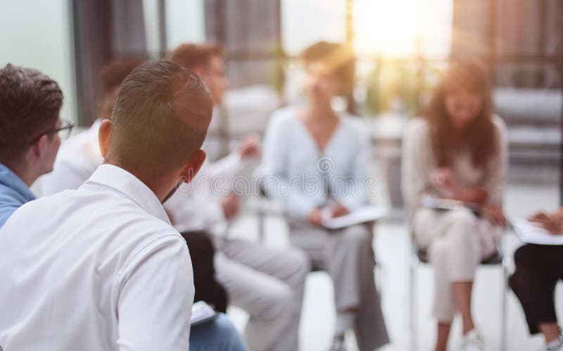 Group of Businesspeople during Workshop at Office Stock Image - Image ...
