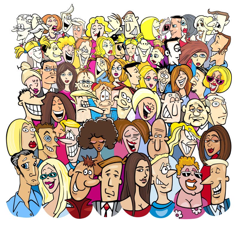 Many People Cartoon Stock Illustrations – 12,910 Many People Cartoon ...