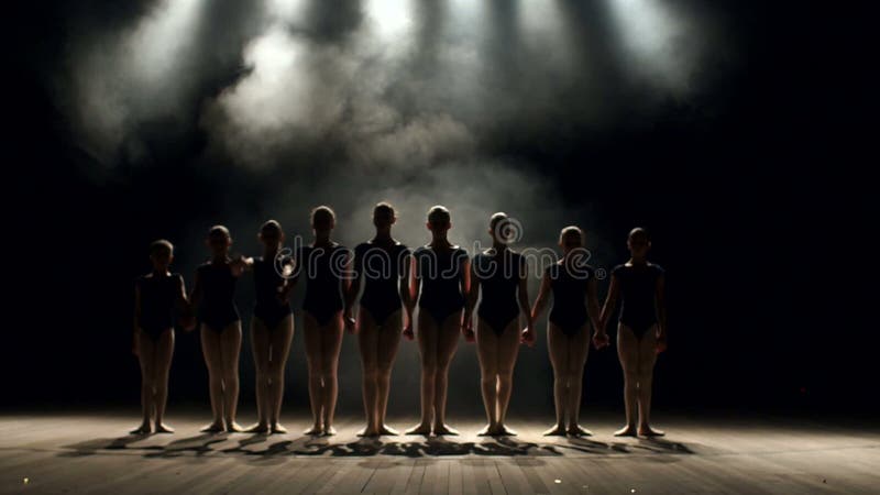 On a Large Stage a Group of Children from Different Ethnicities and ...