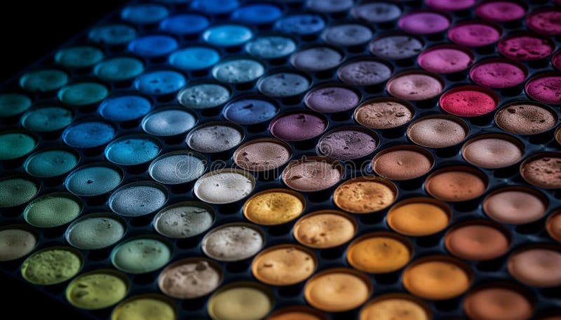 Large Group Circles in Vibrant Colors Generated by AI Stock ...