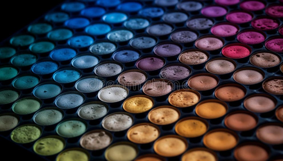 Large Group Circles in Vibrant Colors Generated by AI Stock ...