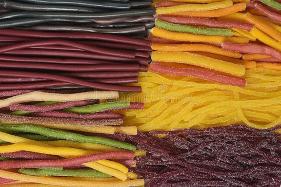 Group of colored licorice stock image. Image of food - 348478559