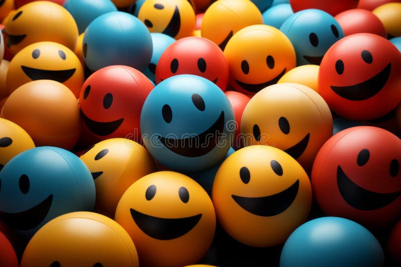 A Colorful Smiley Face Made Out of Blocks Stock Illustration ...