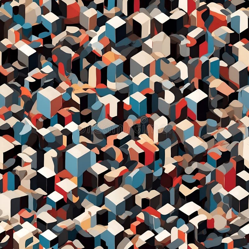 A Large Group of Different Colored Blocks Arranged in a Seamless ...