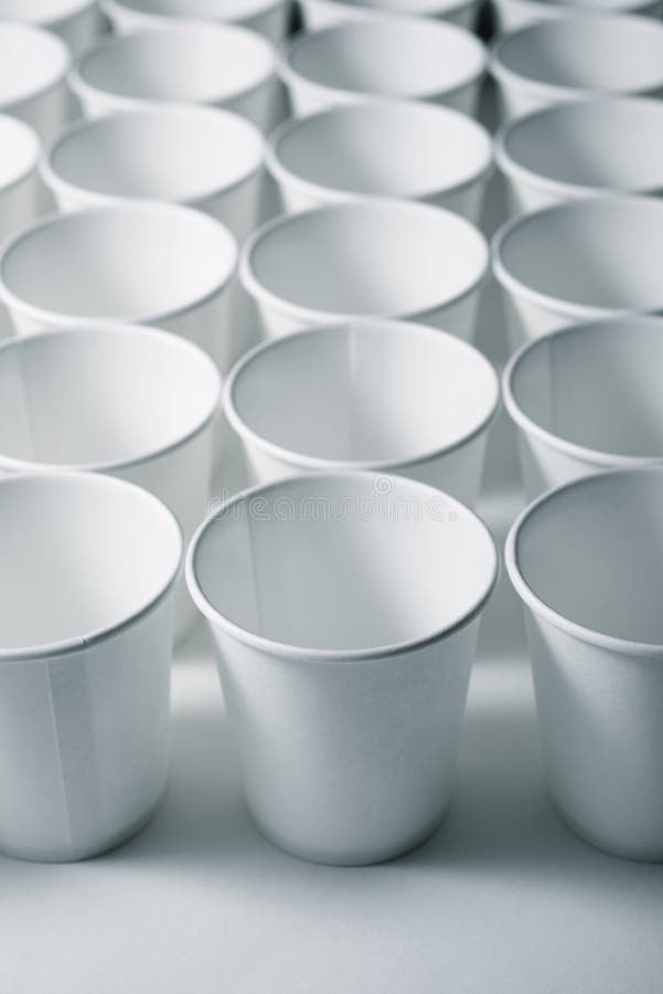 Disposable paper cups stock image. Image of disposable - 179620641