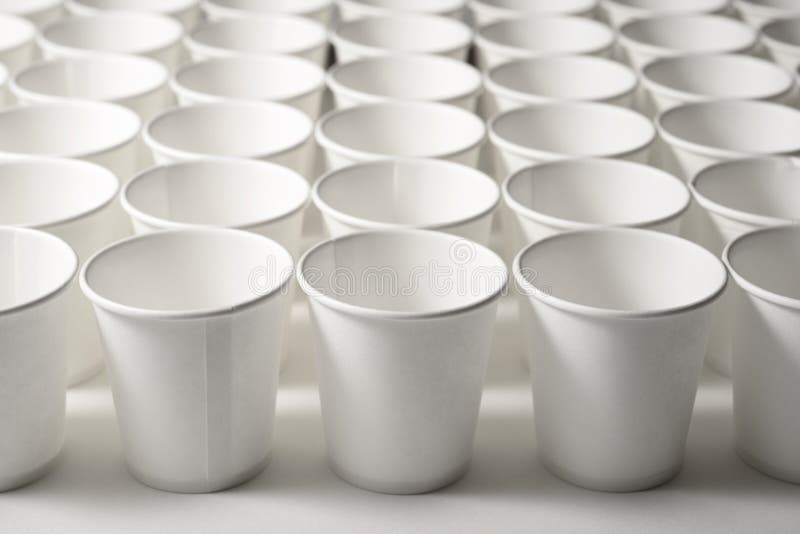 Disposable paper cups stock image. Image of empty, medicine - 181485271
