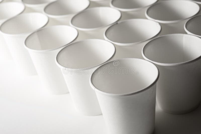 Disposable paper cups stock image. Image of fertilization - 182626605