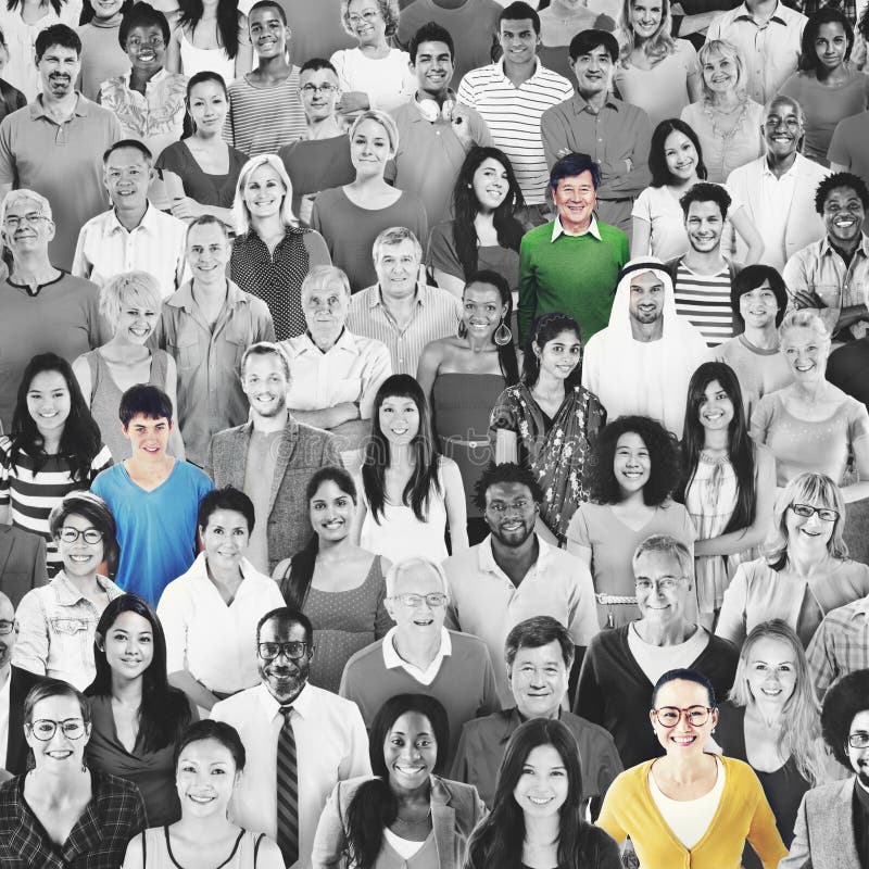 Large Group of Diverse Multiethnic Cheerful People Stock Photo - Image ... Large Group of Diverse Multiethnic Cheerful People Stock Photo - Image ...
