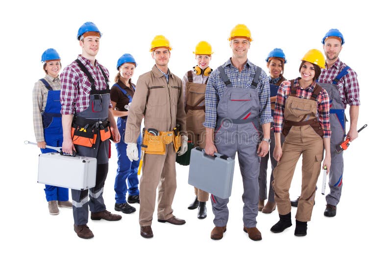Group of Plumber with Tools Stock Image - Image of construction ...